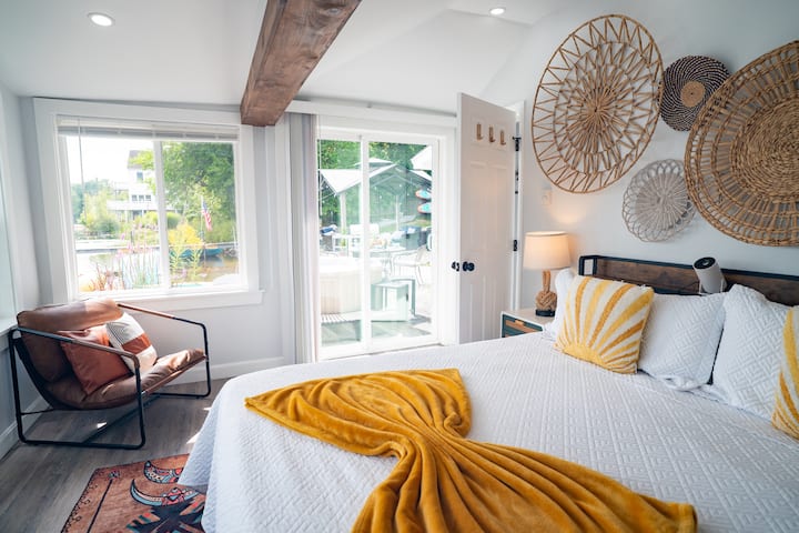 Chalet Confortable Au Bord Du Lac&nbsp;: Jacuzzi, Salle De Sport Et Vue Sur Le Front De Mer - Massachusetts
