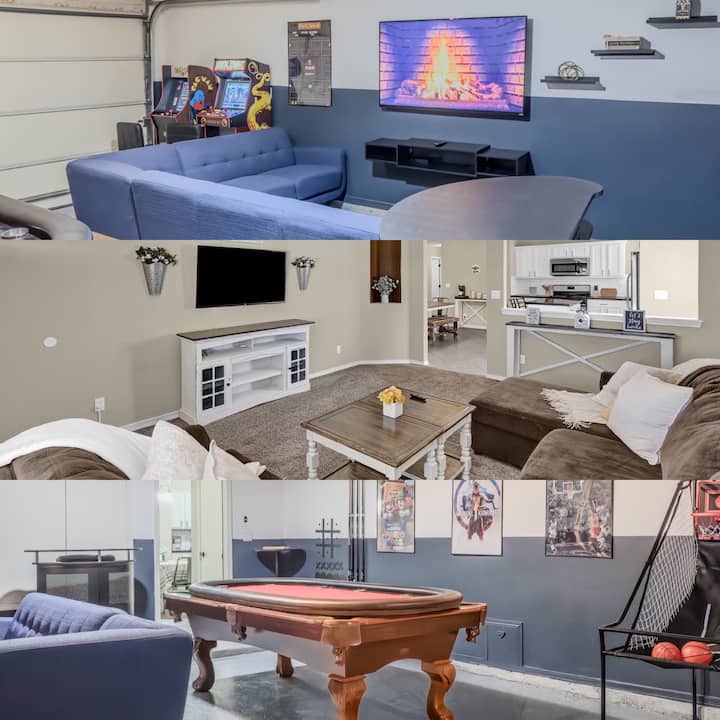 Cozy Farmhouse>6 Beds>pool Table>arcade>billards - El Paso, TX