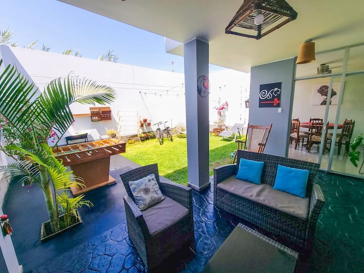 Amplia Casa , Terraza Grande ,Parrilla ,Piscina - Ica