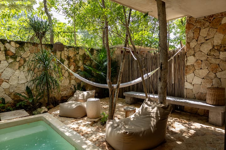 Apartment With A Private Garden & Pool |•Teva 2a - Tulum