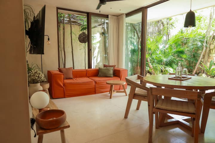Apartment With A Private Garden & Pool |•Teva 2a - Tulum