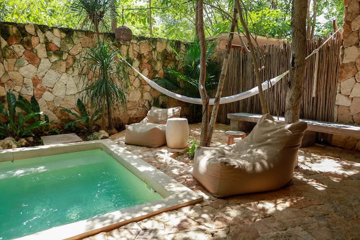 Apartment With A Private Garden & Pool |•Teva 2a - Tulum