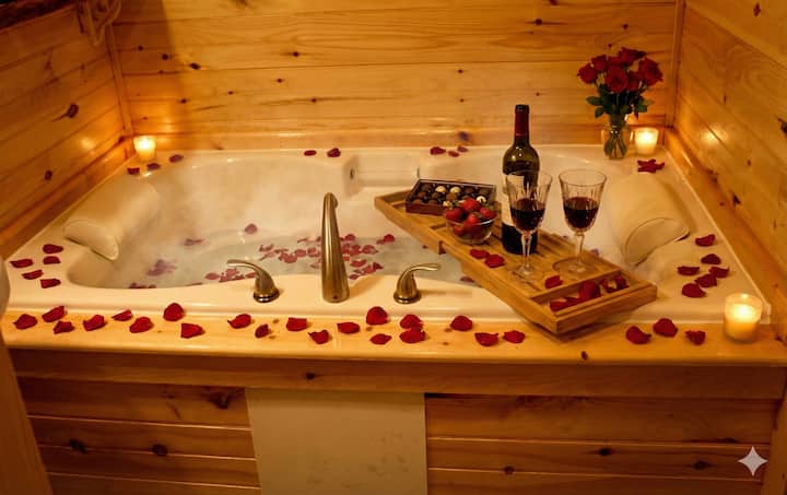 Romantic Adirondack Hideaway W/fireplace & Jacuzzi - Lake George, NY