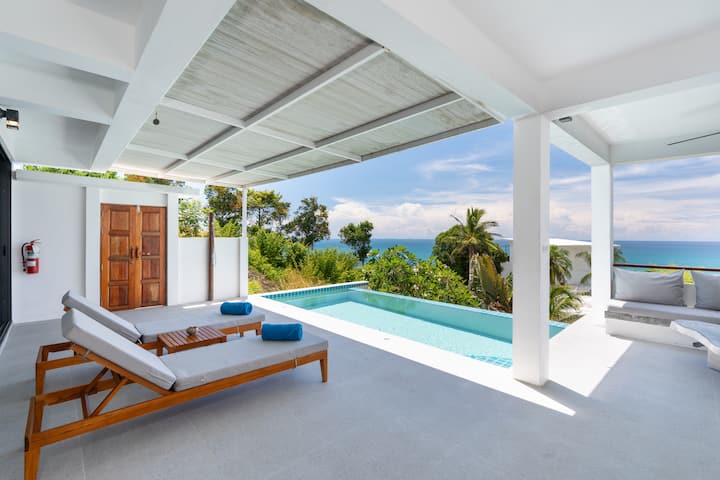 Tahiana Villa - 180° Seaview - 1 Min To The Beach - Ko Pha-ngan
