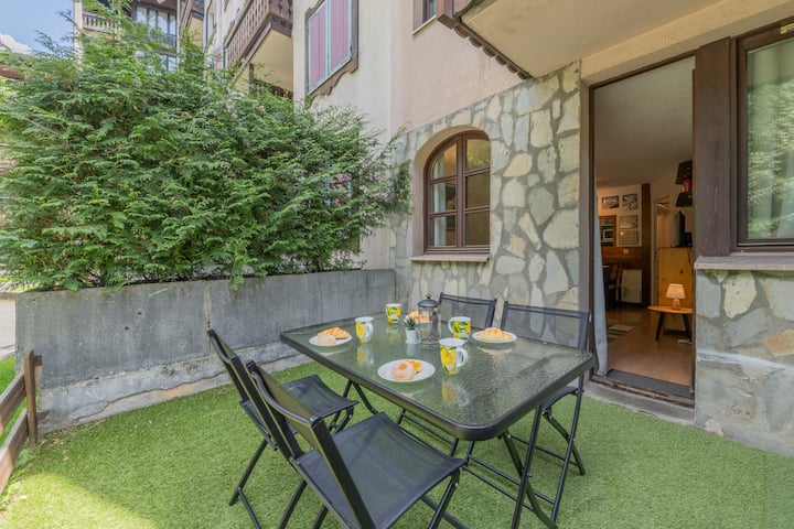Apt For 5: Jonquilles 25 | Patio & Centre - Les Praz de Chamonix
