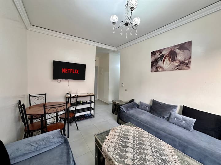 Appart Familial Allal Fassi,wifi/netflix Climatisé - Marrakech