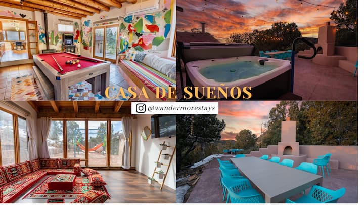 Ski Trip Base-hottub, Kiva, Gameroom, & Privacy! - Santa Fe, NM