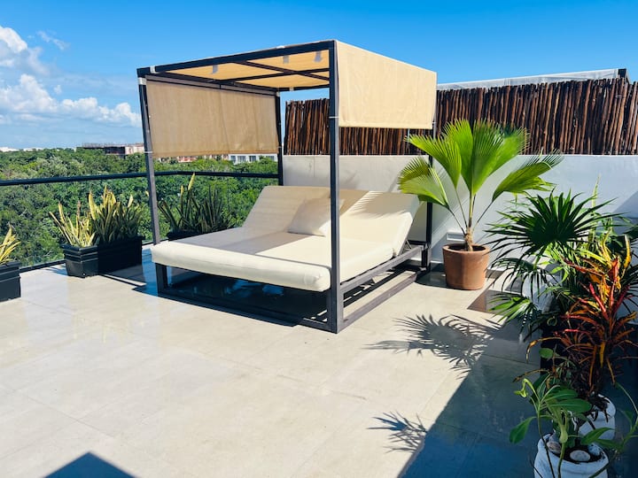 Private Pool Ph+ Rooftop • Close To Beach + Spa - Yucatan
