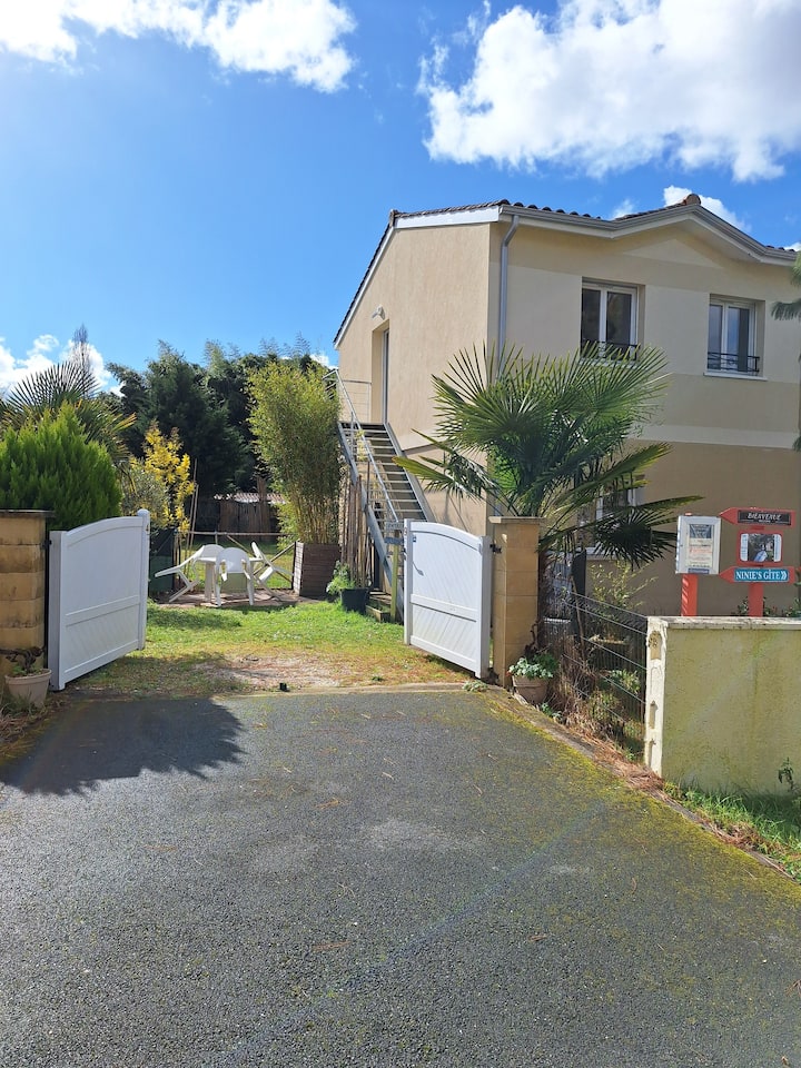 Gîte - 4/5 Classé 3 éToiles
2 Vtt, Wifi Bus-tram - Gradignan