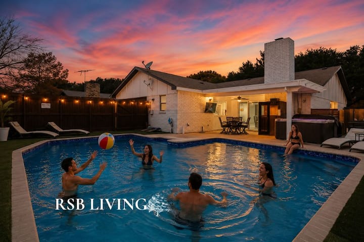 Luxurious Home With Pool, Grill, Sauna & Game Room - Frisco, TX