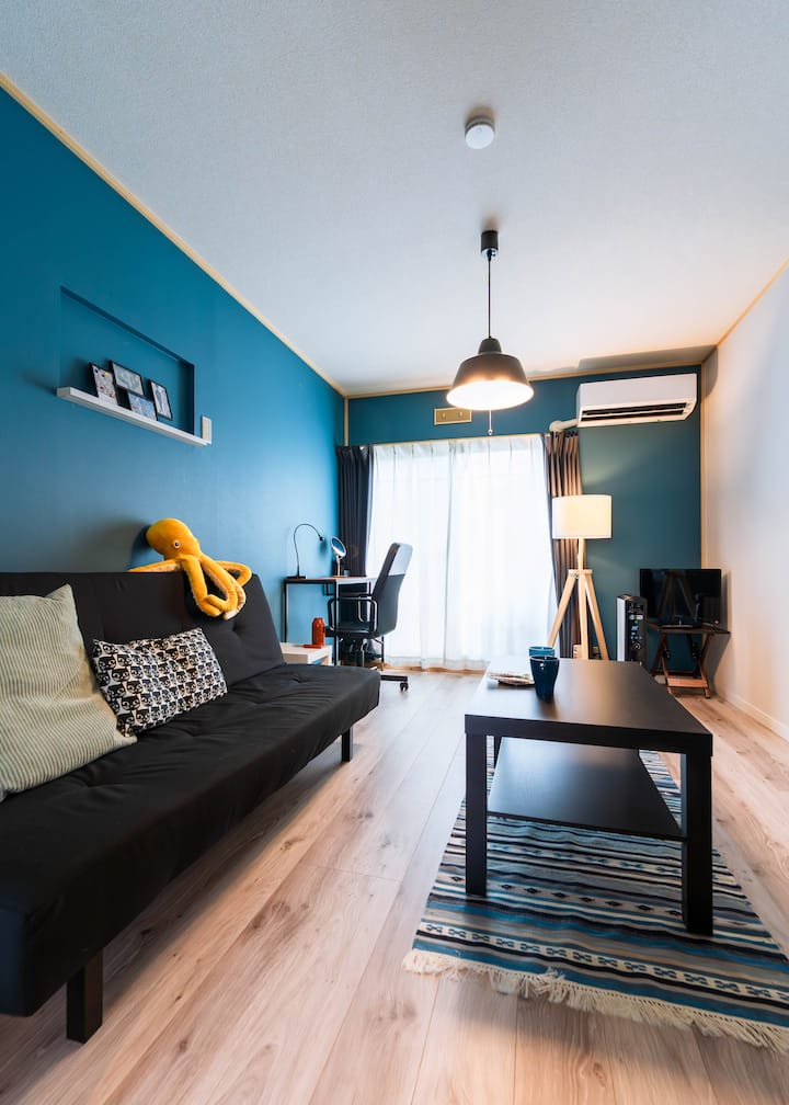 2f/5人/2dk/島めぐり/アート&うどんツアー/無料駐車場/無料wi-fi/長期滞在ok - 마루가메시