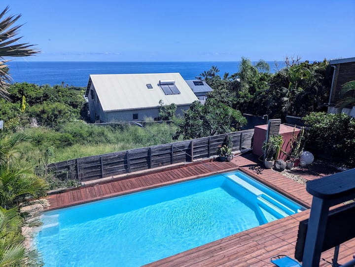 Jolie Maison à Stella St Leu / Piscine Et Vue Mer - Saint-Leu