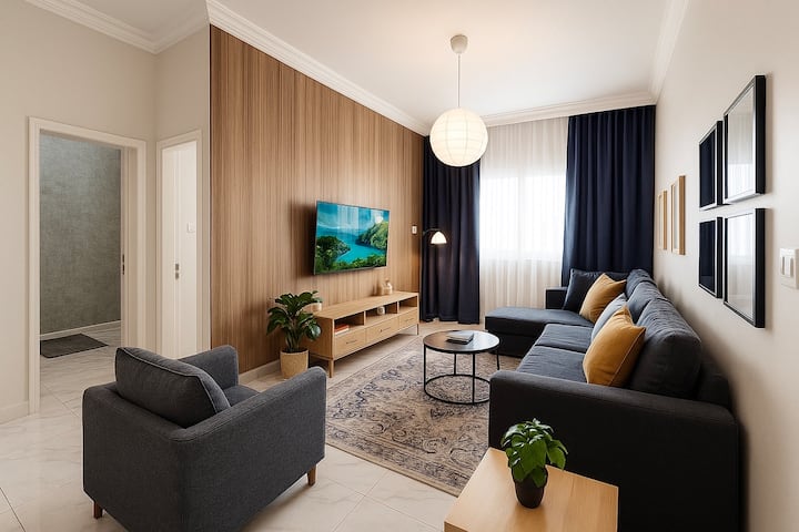 شقة هادئة بتصميم انيق ثلاث غرف ودخول ذاتي - Dammam