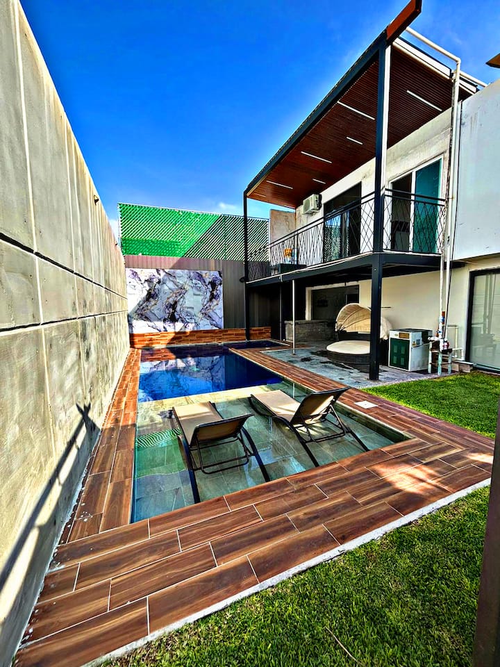 Casa Familiar En Residencial Cuautla-pet Friendly - Cocoyoc