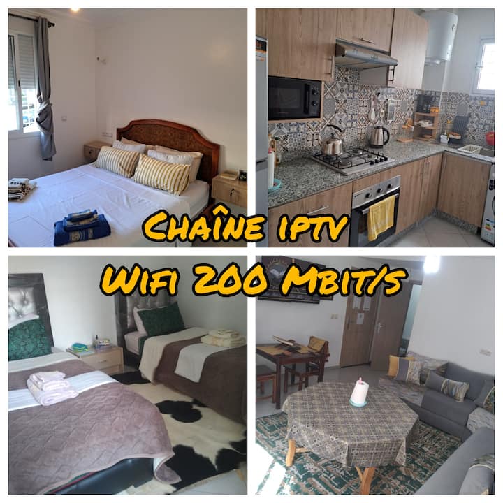 Appart Bien éQuipé, Parking Gratuit, Plage à 2 Pas - Agadir