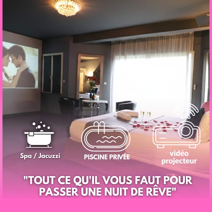 Suite Impériale Piscine Privée Et Cinéma, Le Rêve - Chelles