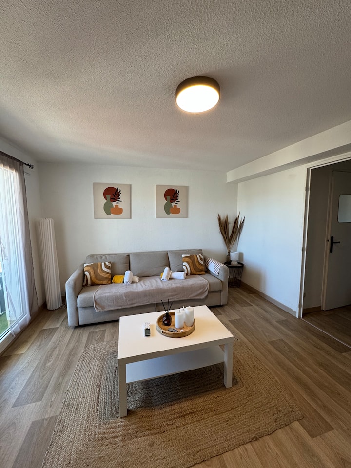 Cosy Studio Proche Mer Avec Climatisation - Parc Phœnix - Nice