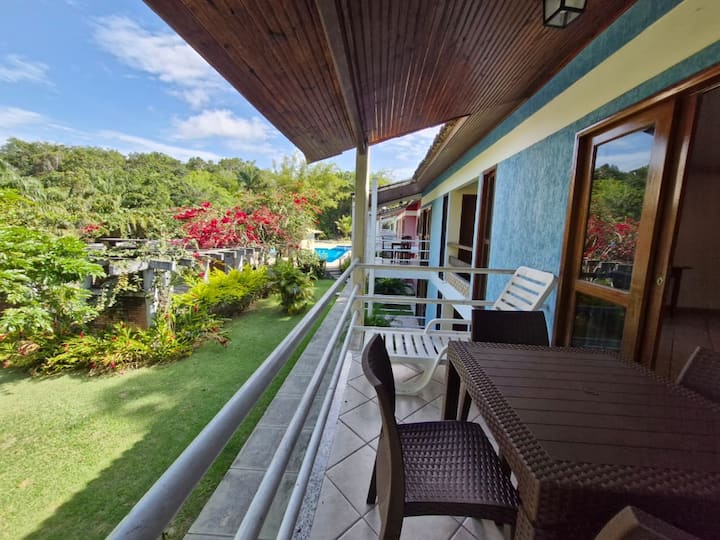 Apartamento Em Condomínio Arborizado E Tranquilo - Porto Seguro