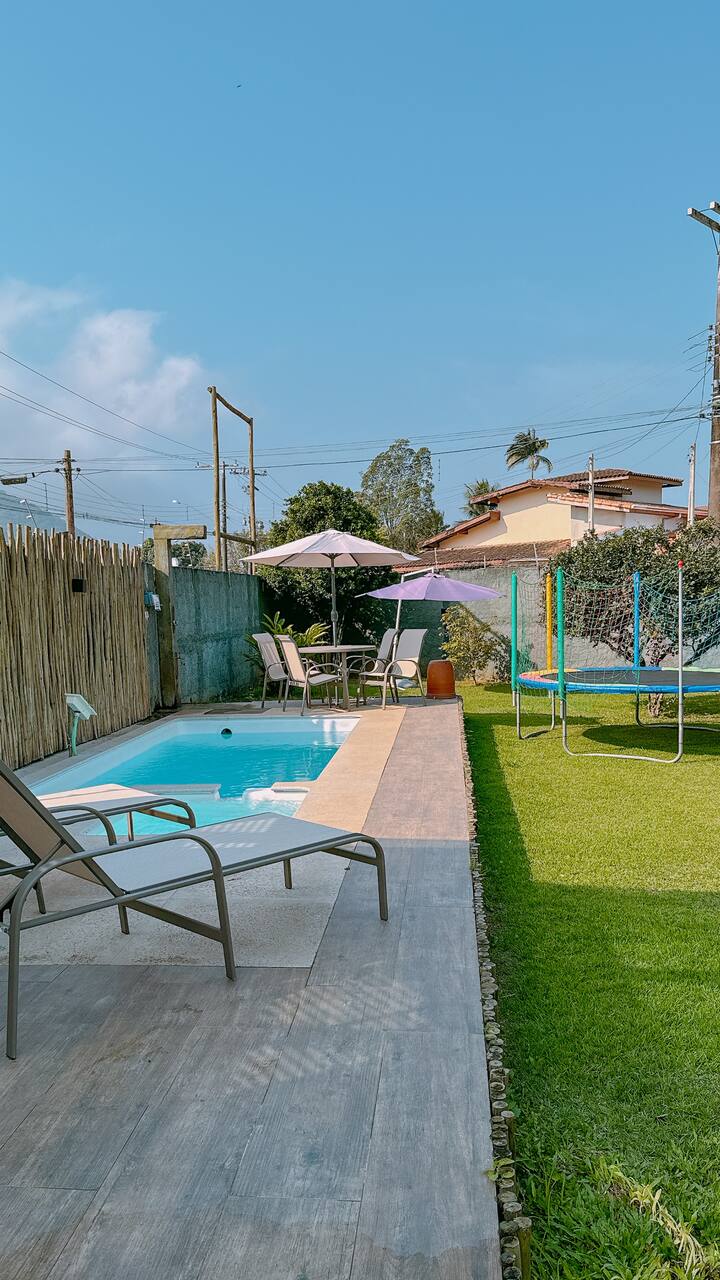 Casa Completa - Mar, Jardim & Piscina - Ubatuba
