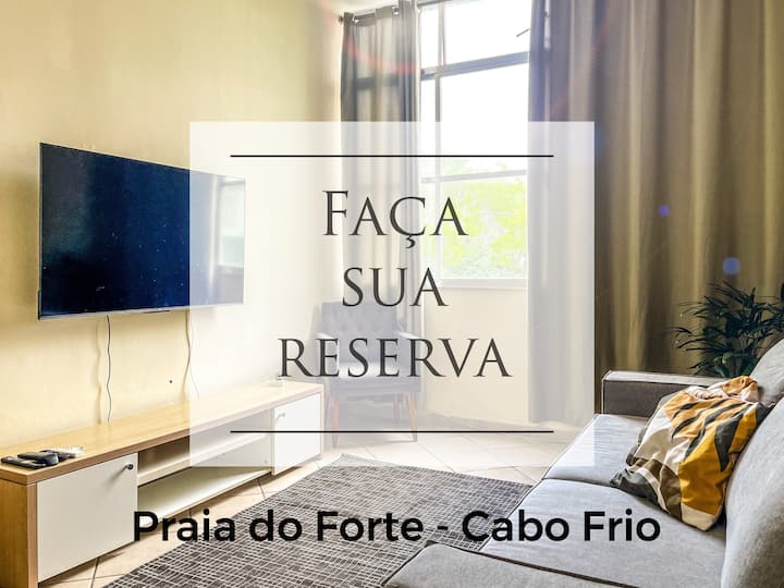 Apê Praia Do Forte - 200m Da Areia 3min Caminhando - Cabo Frio