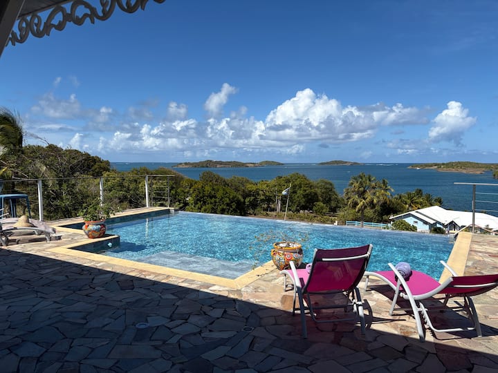 Villa Vue Mer Et Piscine : Détente Et Nature. - Martinique