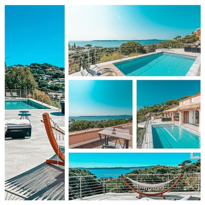 Magnifique Villa 10 Pers - Piscine Privée- Vue Mer - Sainte-Maxime