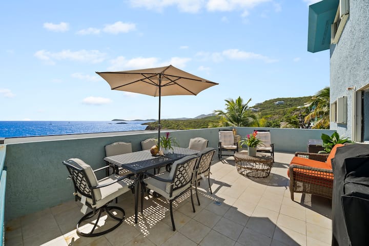 180° Oceanfront Views Sunrise/sunset From Balcony - Saint Thomas