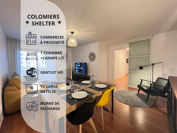 Colomiers Shelter - City/wifi/netflix/terrasse - Colomiers