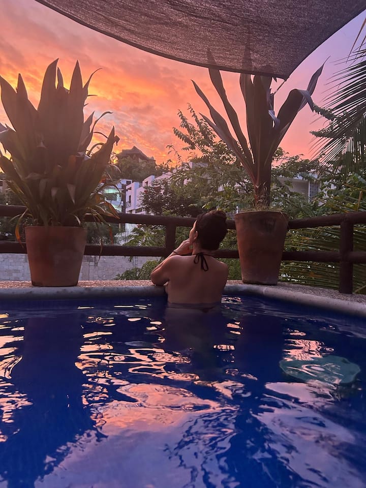 Private Wellness Home: Rooftop Pool, Jungle Views - Sayulita
