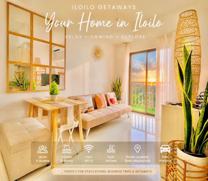 Iloilo Getaways | Sunset Balcony | Pool | Fastwifi - Iloilo City
