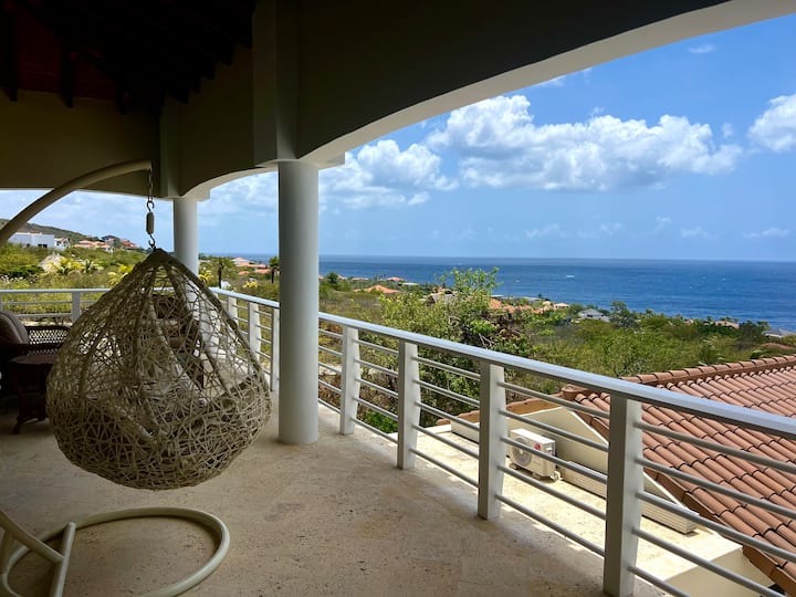 New Ocean View Villa, Walk To Beach/full A/c, - Curaçao