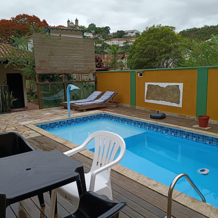 Casa Espaçosa,central, Garagem,lareira E Hidro. - Ouro Preto