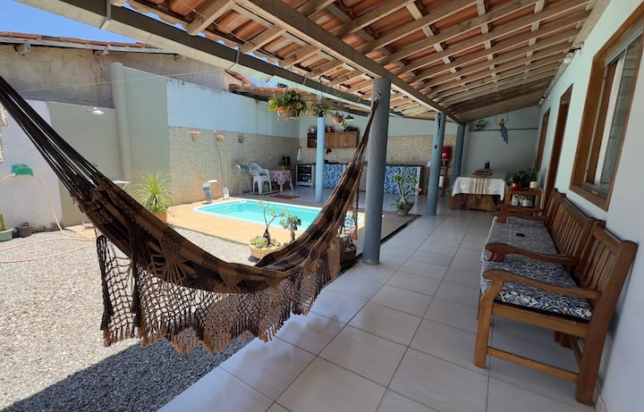 Casa Agradável E Aconchegante Com Piscina. - Prado, Brazil