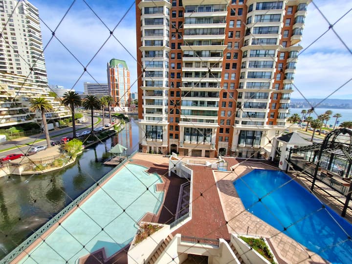 Moderno Dpto. Primera Línea Con Vista Al Mar - Viña del Mar