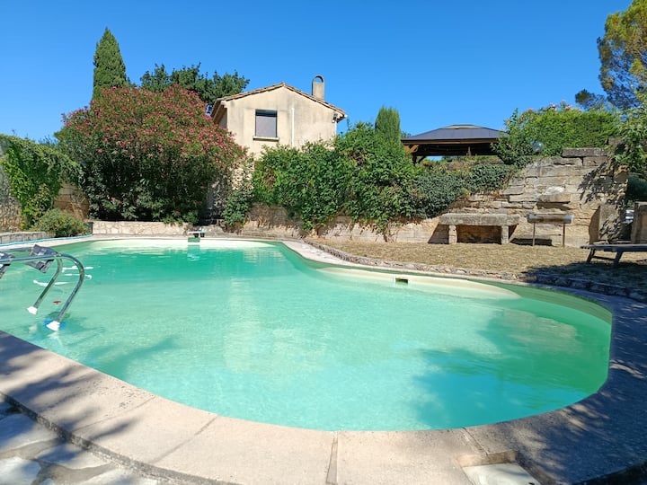 Ancien Moulin Restaurer Avec Piscine - Saint-Laurent-des-Arbres