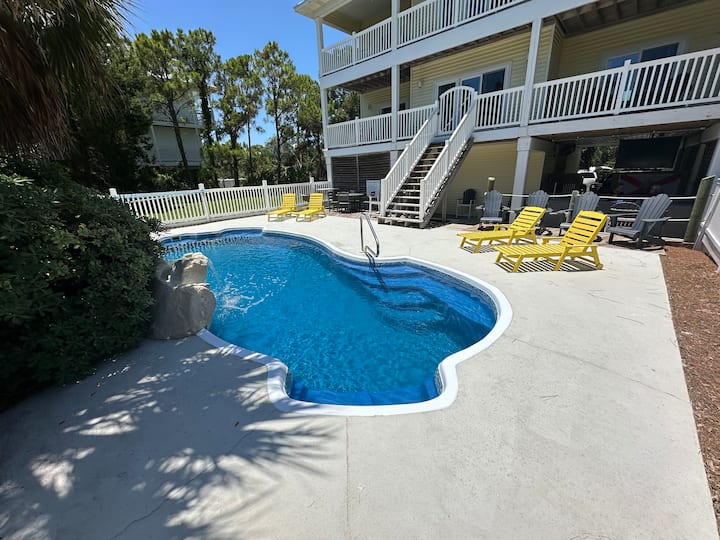 Fun 4 Bed/3.5 Bath Home With Private Pool - St. George Island, FL