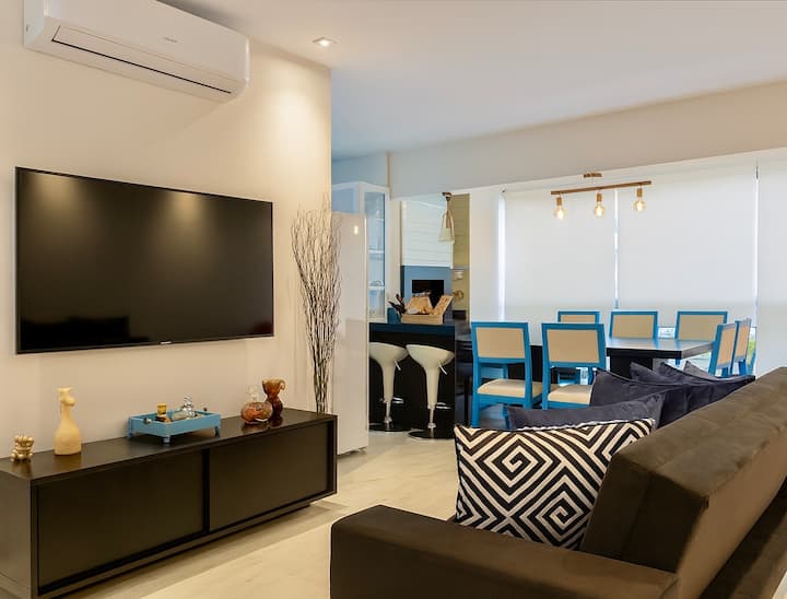 Apt 70m2 Varanda Gourmet 80m Praia Pitangueiras - Guarujá