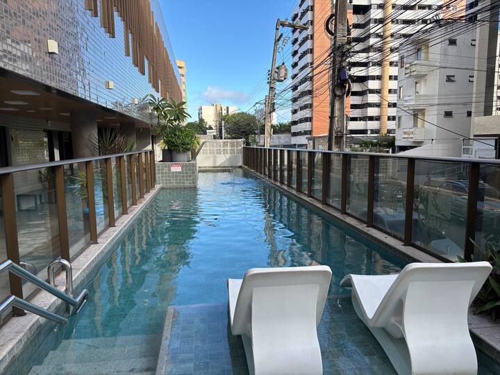 Design Studio/apartment With Balcony And Full Leisure Facilities - Maceió