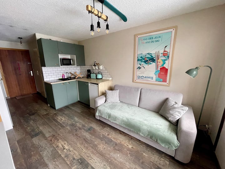 Charmant Studio - Balcon - Garage - Famille/couple - Chamrousse