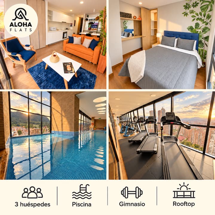 Large Loft In International Center With Pool & Gym - Bogotá