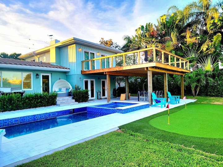 Sleeps 10 4 Bdrm Hot Tub, Heated Pool, Near Beach - The Bahamas