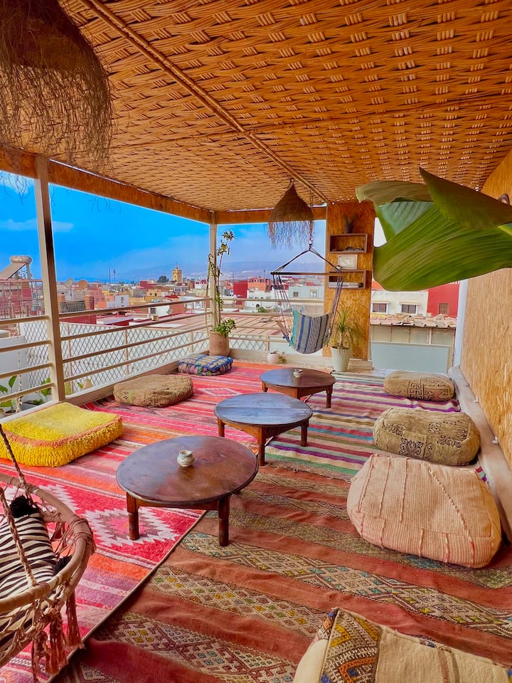 A2 Apartment With Amazing Terrace View For Yogis - Taghazout