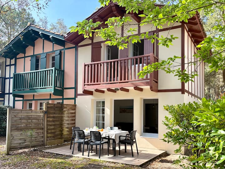 Terrasse Vue Golf & Piscine +Plage à Pied | 5 Pers - Moliets-et-Maa