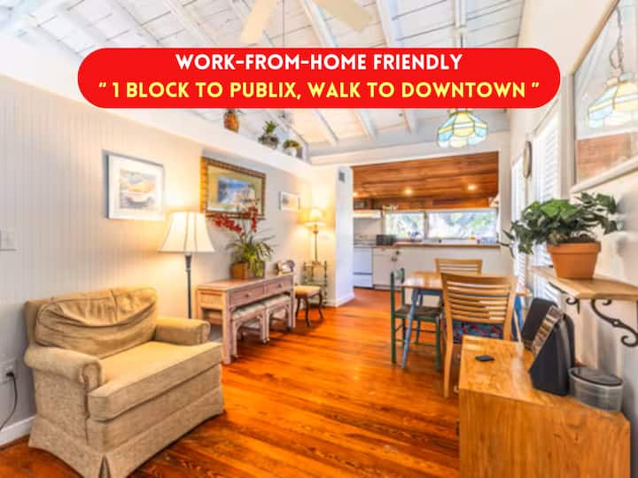 Central Quiet Cozy Retreat, King Bed! Deck•parking - 포트마이어스