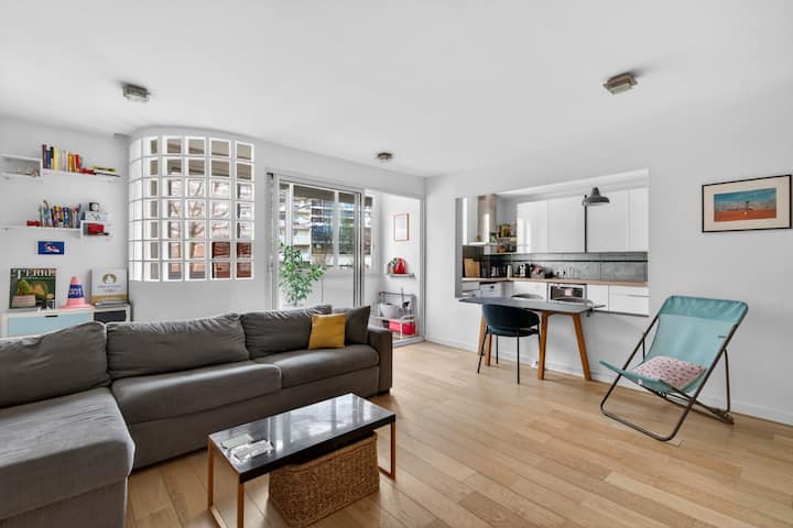 6àparis20 Village Jourdain. Calme/équipé.pkg - Nation - Paris