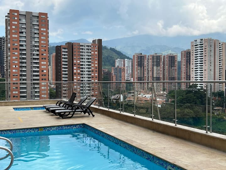 27.1 Cool Apartment With Pool, Parking & Gym - Sabaneta