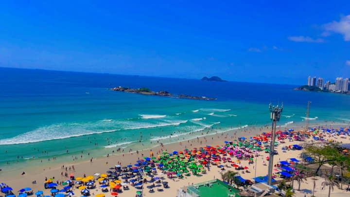 Apto Em Frente Ao Mar- Vista Magnifica -Super Wifi - Guarujá