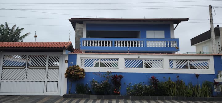 Casa Azul Vista Para O Mar - Peruíbe