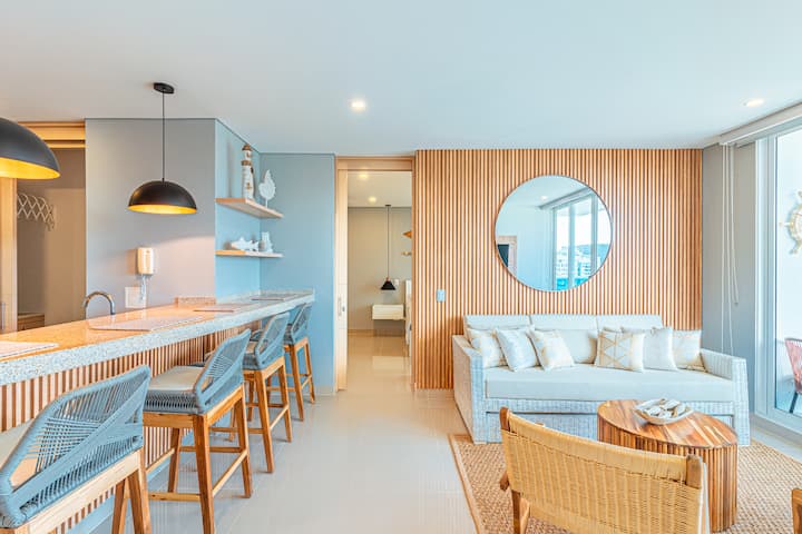 Luxury Wide Condo Salguero 2brd Pool & Beach Club - Santa Marta