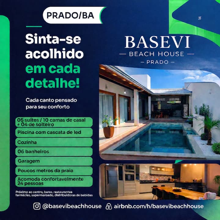 Casa 05 Suites Acomoda 24 Pessoas Confortavelmente - Prado